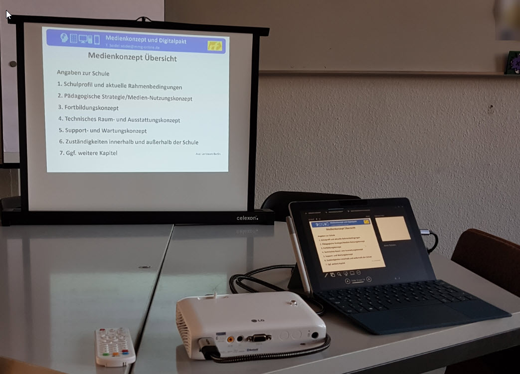 Anleitung LG Beamer – Infos für Schulberater/-innen in der Fortbildung